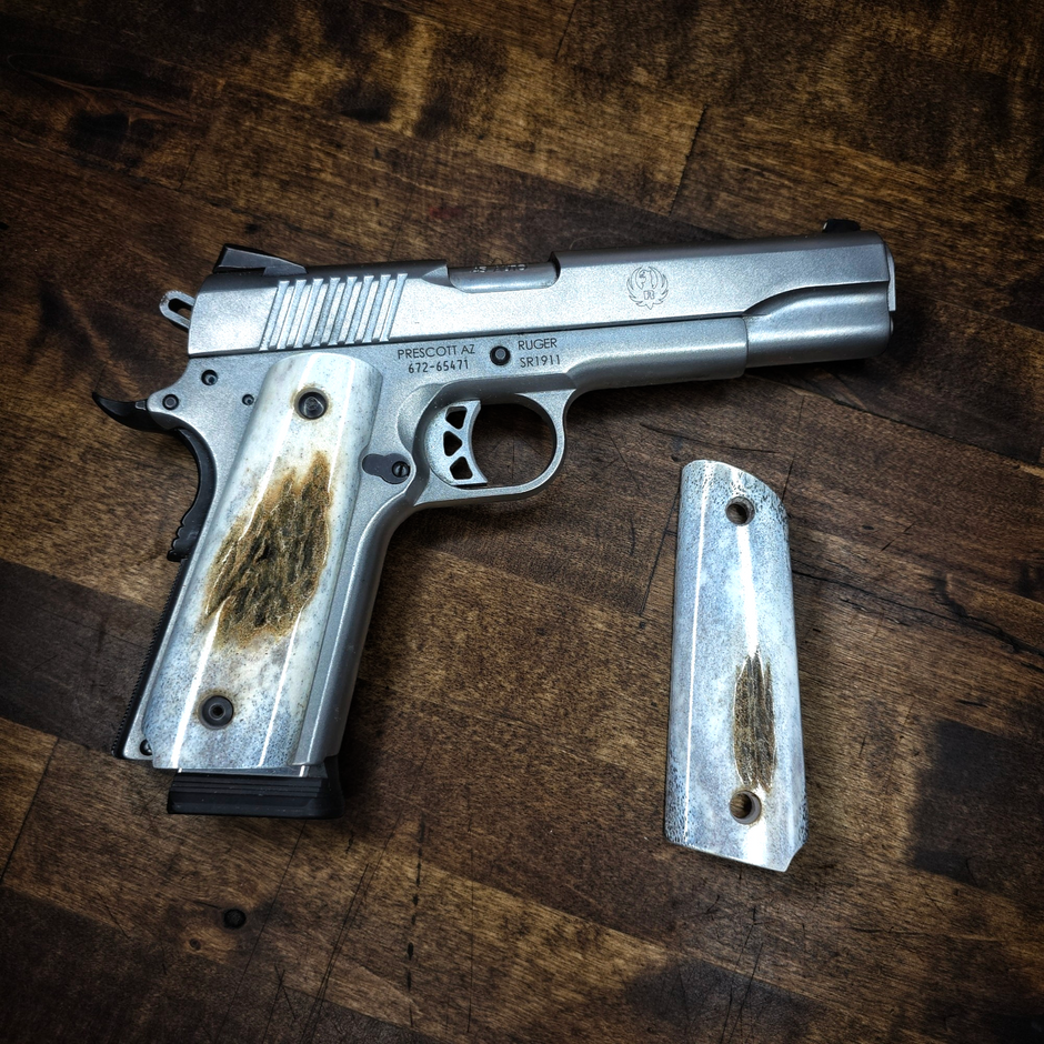 1911 Stag Grips – Haymaker customs